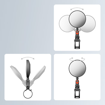 Rear-View Mirror for Electric Scooter | Safety & Wide Vision | Segway ...